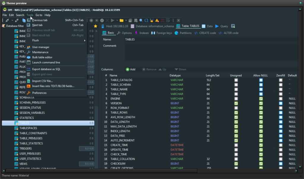 【HeidiSQL】背景色を変更するやり方を解説します | たいらのエンジニアノート