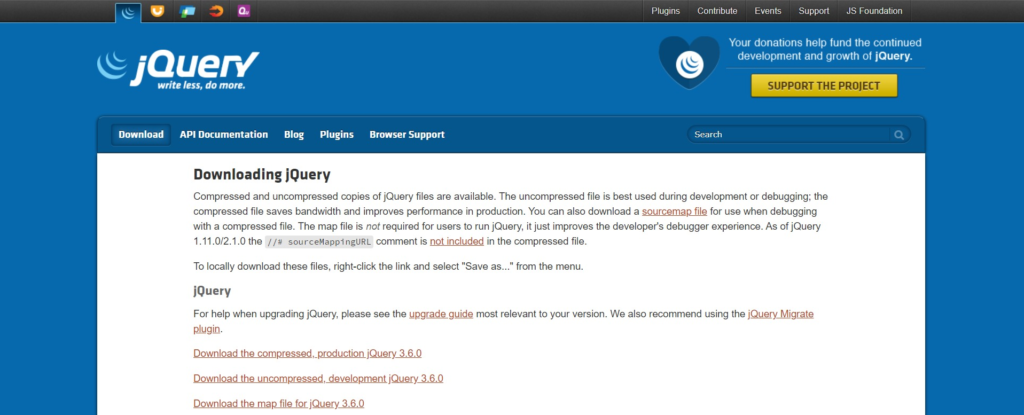 【jQuery】ダウンロードするやり方を解説します | たいらのエンジニアノート