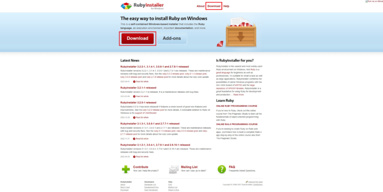 【Ruby】インストールするやり方を解説します（Windows11向け） | たいらのエンジニアノート