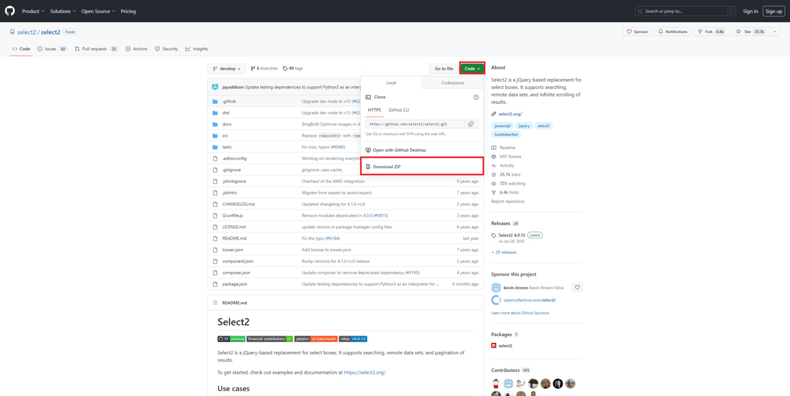 【jQuery】select2ライブラリをダウンロードするやり方を解説します | たいらのエンジニアノート